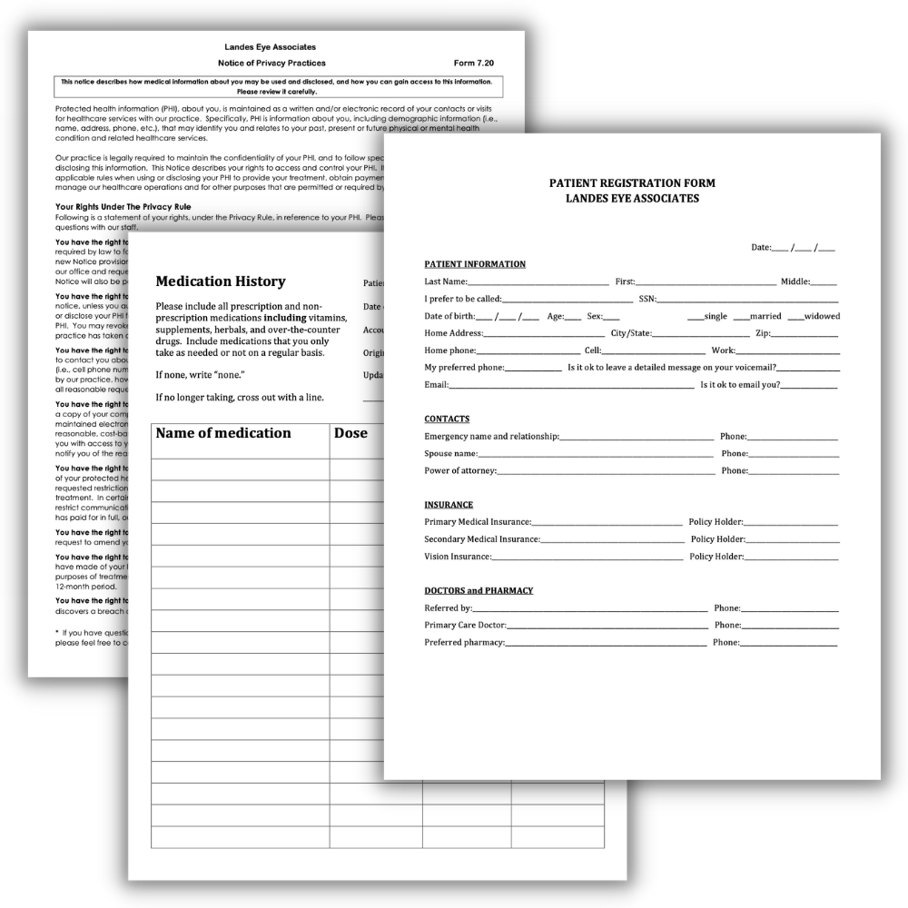 Patient Forms - Landes Eye Associates